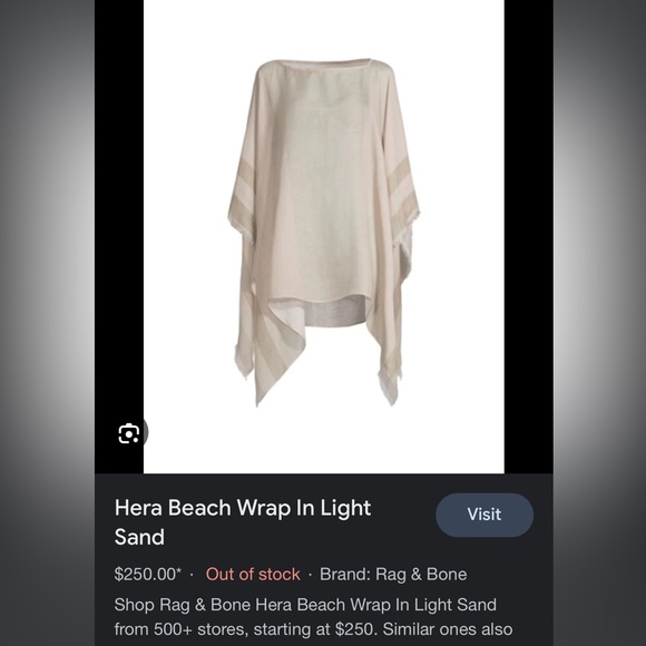 rag & bone | Swim | Nwt Rag Bone Hera Beach Wrap In Light Sand | Poshmark